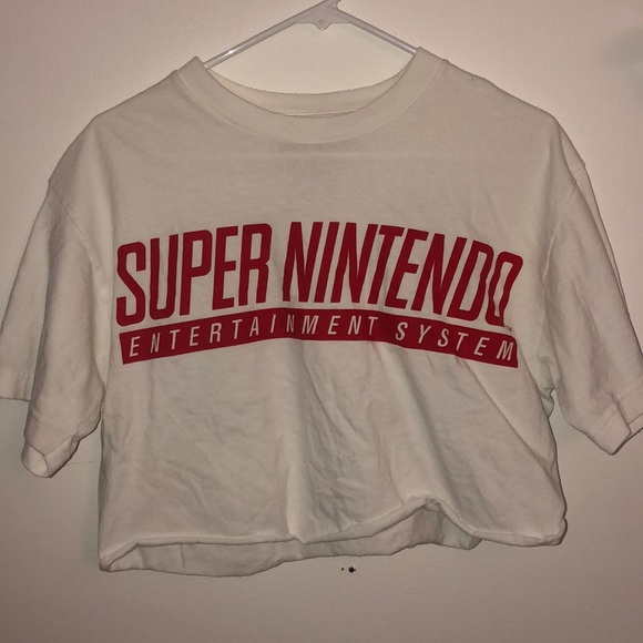 Nintendo | Tops | Super Mario Nintendo Crop Top | Poshmark